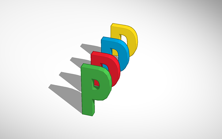 3D design P3D Logo - Tinkercad