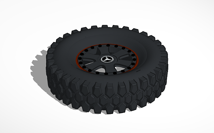 3D design Off-Road Tire - Tinkercad