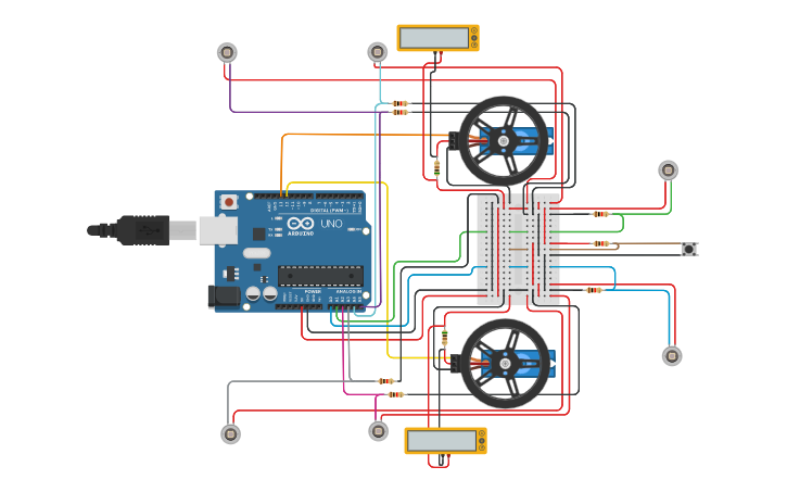 Circuit design Example Car Design - Tinkercad
