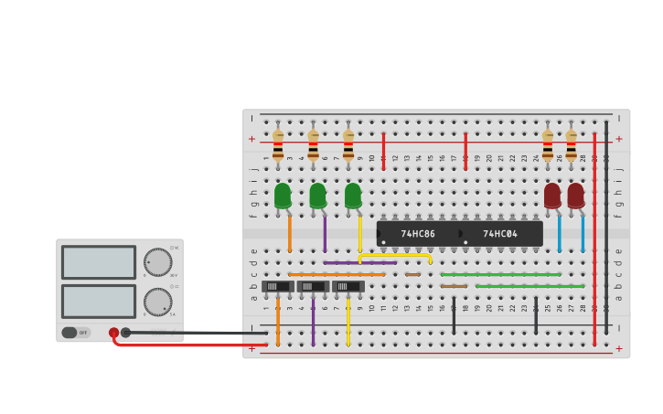 Circuit Design Even And Odd Parity Generator Tinkercad