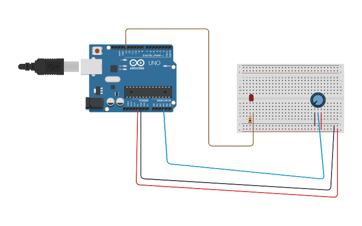 Circuit design Pratica 1 | Tinkercad