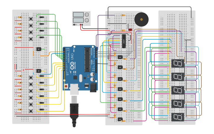 Circuit design elevador - Tinkercad