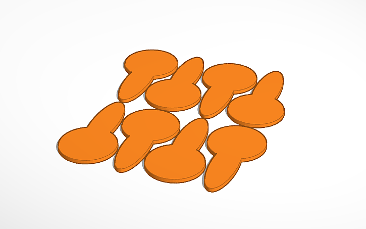 3D design Coin insert for shopping carts - Tinkercad