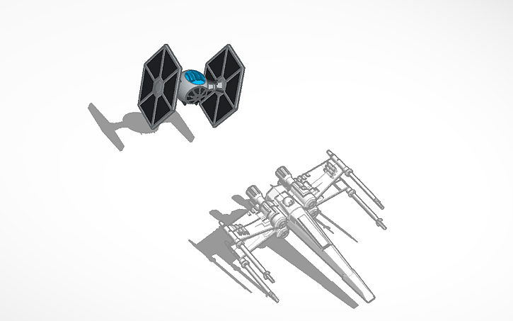 3D design X-wing - Tinkercad