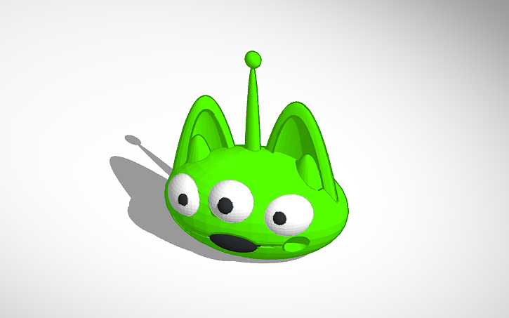 3D design Toy Story Alien Head - Tinkercad