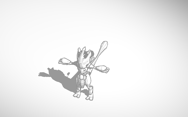 3D design Armor Mewtwo - Tinkercad