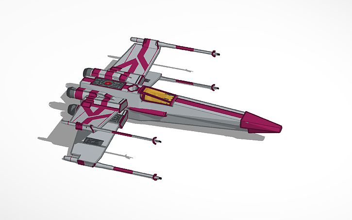 3D design Athena Squadron T-90A X-Wing Starfighter - Tinkercad