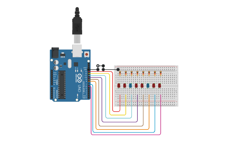 Circuit design Actividad 5 - Tinkercad