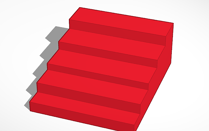 3D design STAIRS - Tinkercad