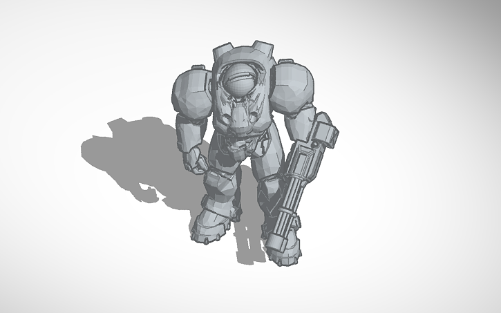 3D design human suit - Tinkercad
