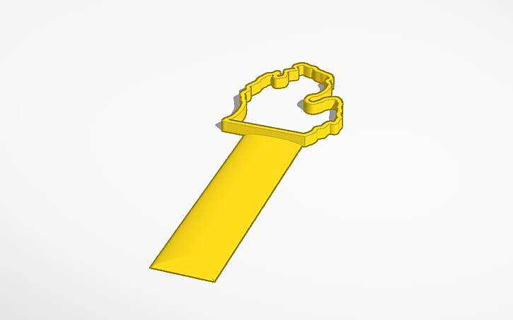 3D design Michigan Bookmark - Tinkercad