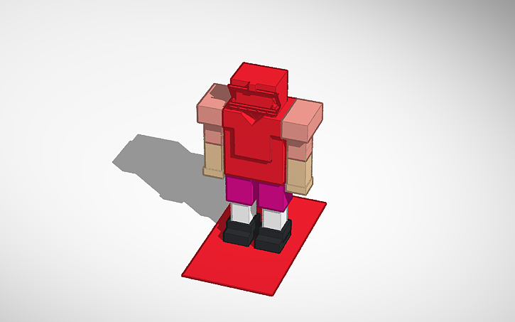 3D design Minecraft Football Player Electric Football - Tinkercad