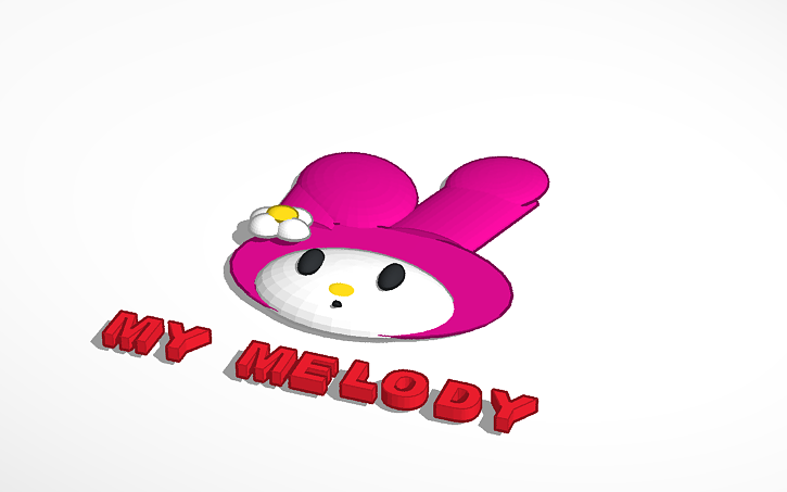 3D design My Melody - Tinkercad