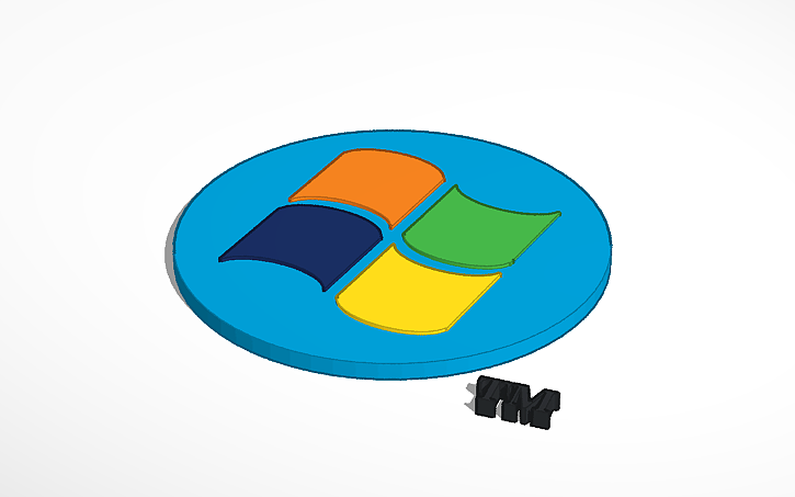3D design WINDOWS OPERATING SYSTEM LOGO - Tinkercad
