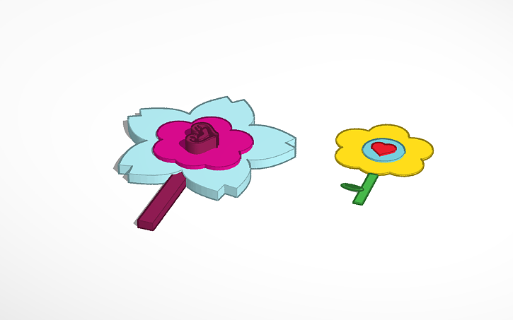3D design Spring flowersssss ! | Tinkercad