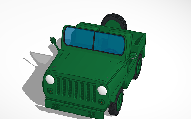 3D design army jeep - Tinkercad