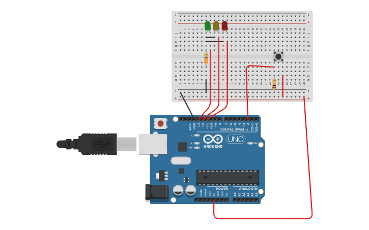 Circuit design PLACA BASE PEQUEÑA Y ARDUINO - Tinkercad