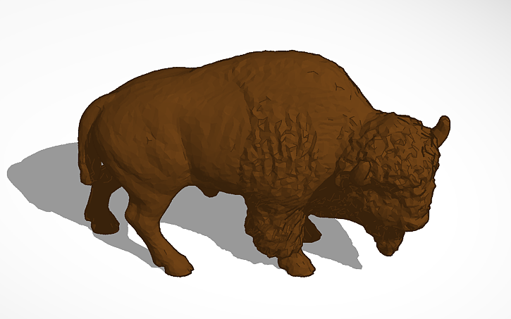 3D design boy bison - Tinkercad