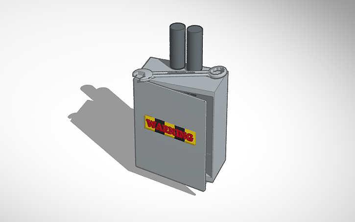3D design Electrical box - Tinkercad