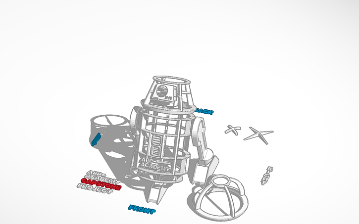 3D design R2D2 Inspired Bot | Tinkercad