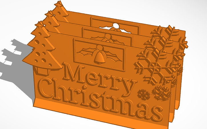 3D design Christmas Card 2 | Tinkercad