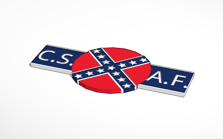 3D design CSAF logo | Tinkercad