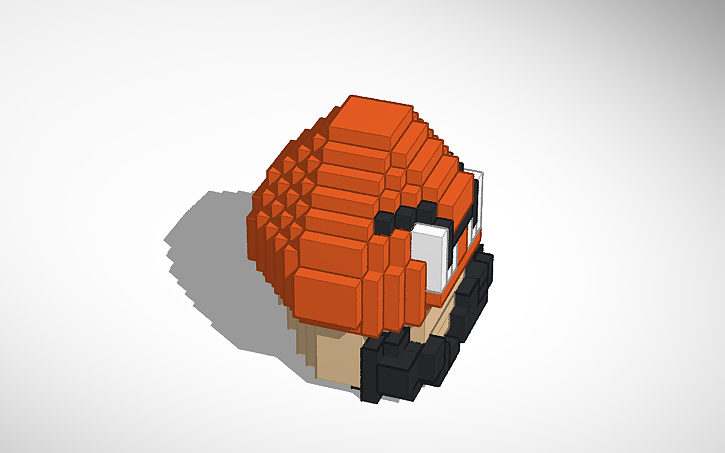 3D design Super Mario Goomba Voxel - Tinkercad