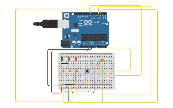 Circuit Design Ishaan Barde 19302e00050 Iot Mini Project Tinkercad