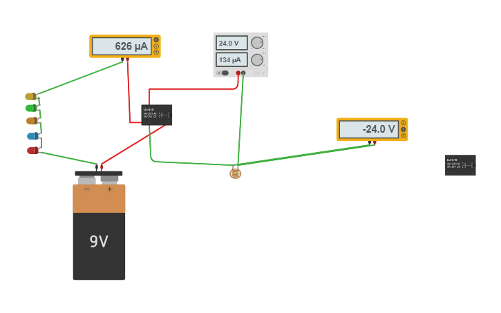 Circuit Design გარე განათება რელე Tinkercad
