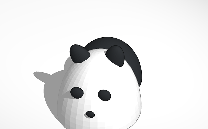 3D design Lazy Panda - Tinkercad