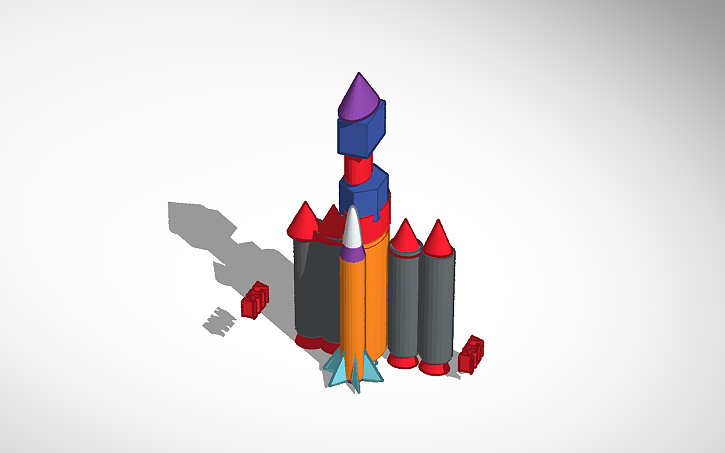 3D design PSLV ROCKET | Tinkercad