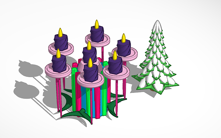 3D design Candle Holder - Tinkercad