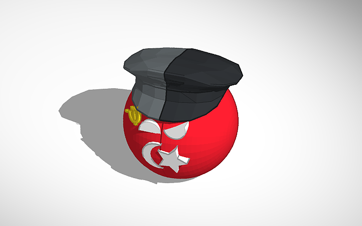3D design Sovietball and Turkish ball put together - Tinkercad