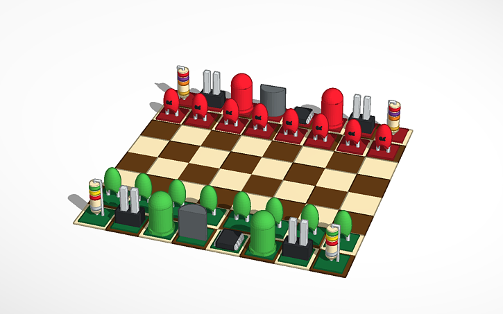 3D design Component #Chess Set | Tinkercad