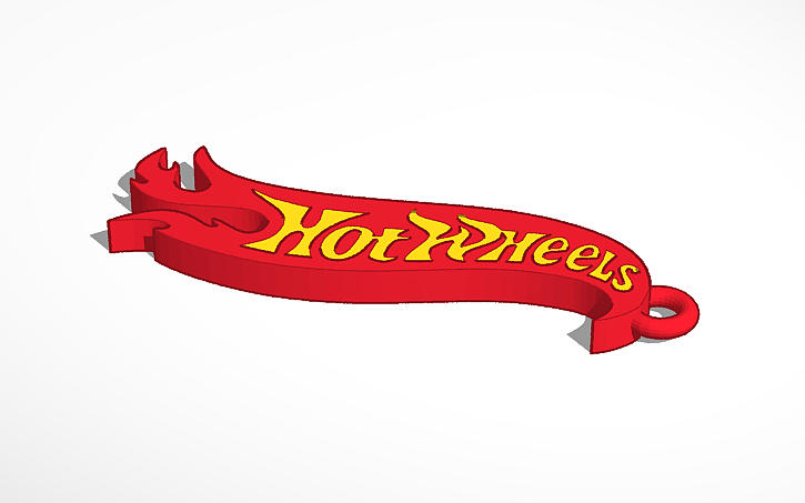 3D design Hot Wheels Keychain - Tinkercad