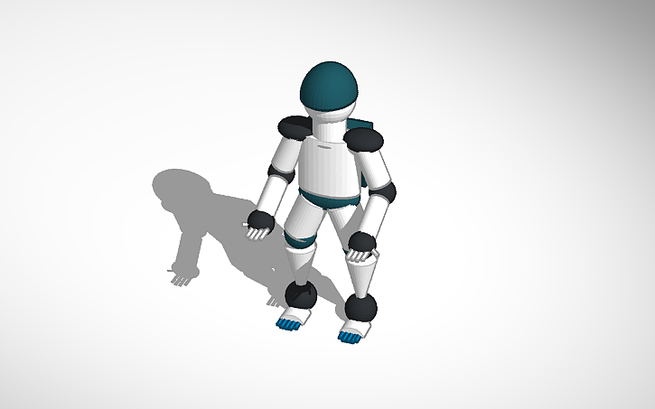 3D design 3D movement robot - Tinkercad