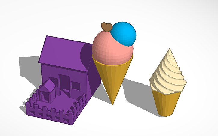 3D design icecream - Tinkercad