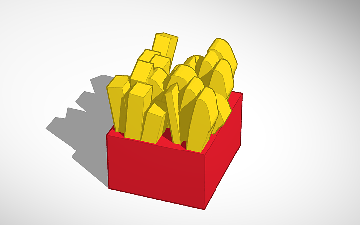 3D design For the 3D Printer: French Fries | Tinkercad
