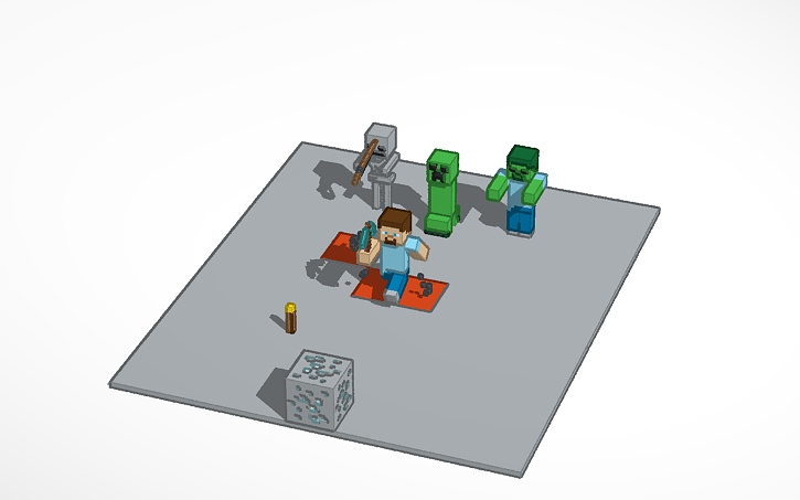 3D design MINECRAFT | Tinkercad