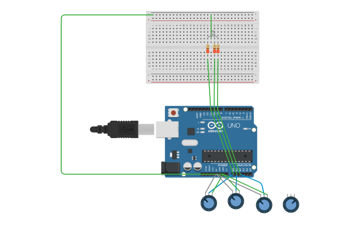 Circuit design rgb - Tinkercad