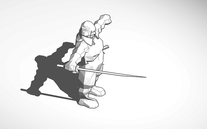 3D design Damaged Samurai Goroh - Tinkercad