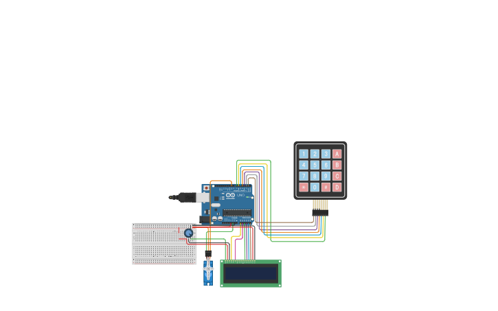 Circuit Design Door Lock Tinkercad