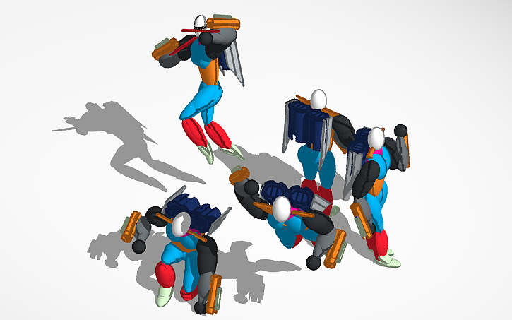 3D design x warriors kary body 3d concept [POSES] - Tinkercad