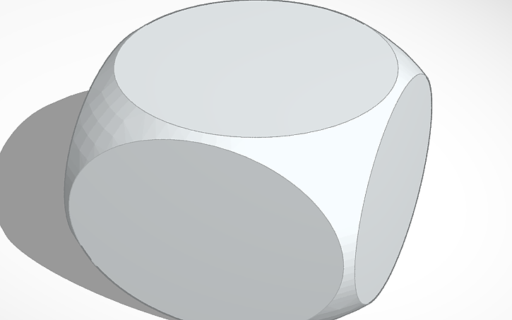 3D design Dado - Tinkercad