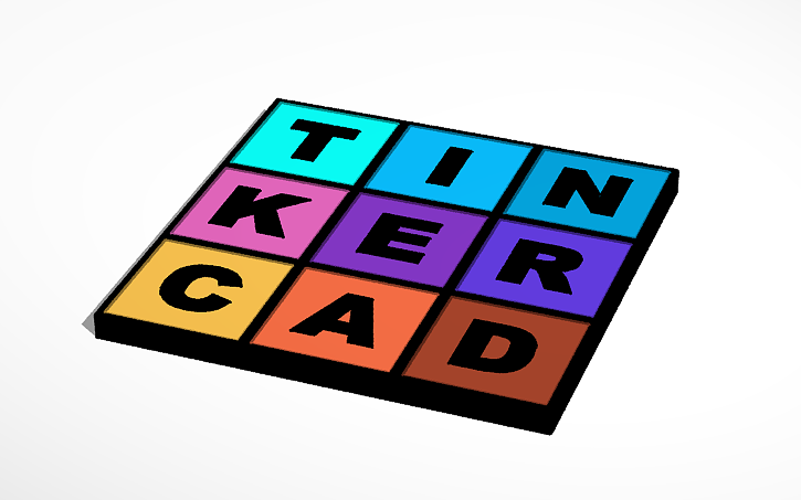 3D design TinkerCAD Logo #NegativeChallenge | Tinkercad