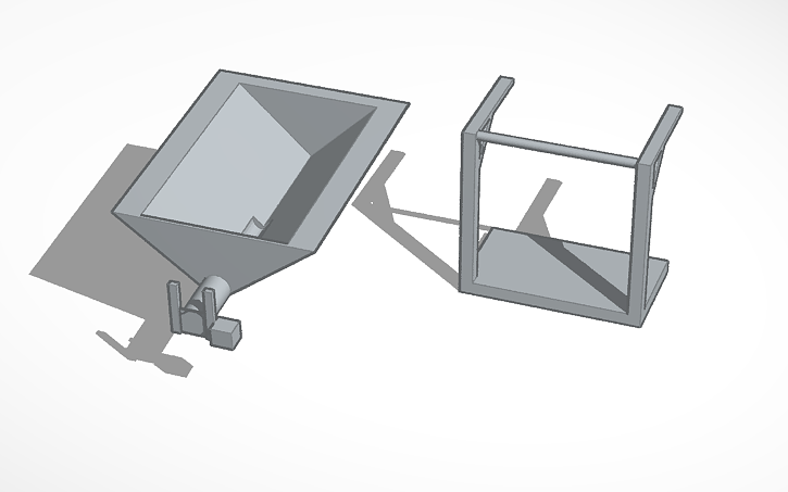 3D design Metal ball hopper and dumper(seg. 3) | Tinkercad