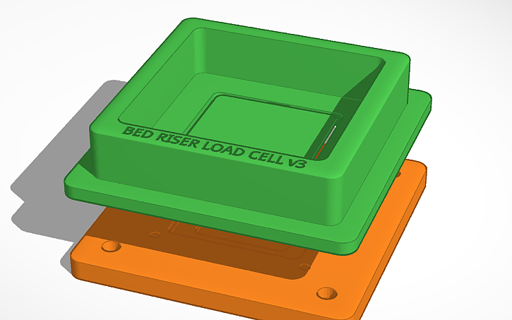 3D design Bed Riser Load Cell v3 - Tinkercad