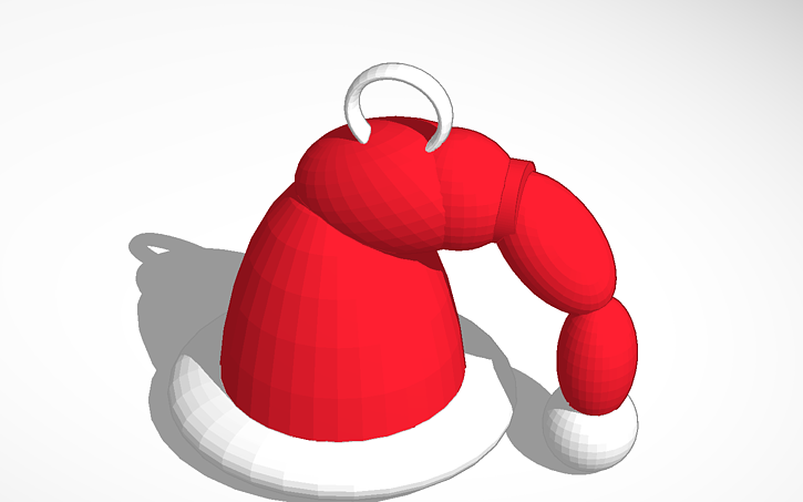 3D design Santa hat - Tinkercad