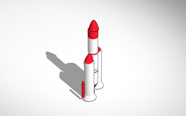 3D design GSLV MARK III - Tinkercad