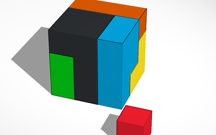 3D design Another puzzle that I made - Solved - Tinkercad